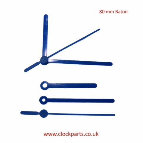 80mm Blue Baton • Clock Parts